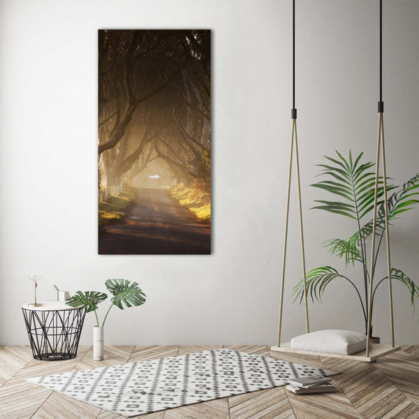 Union Rustic Pfad im Wald - Kunstdrucke auf Leinwand | Wayfair.de